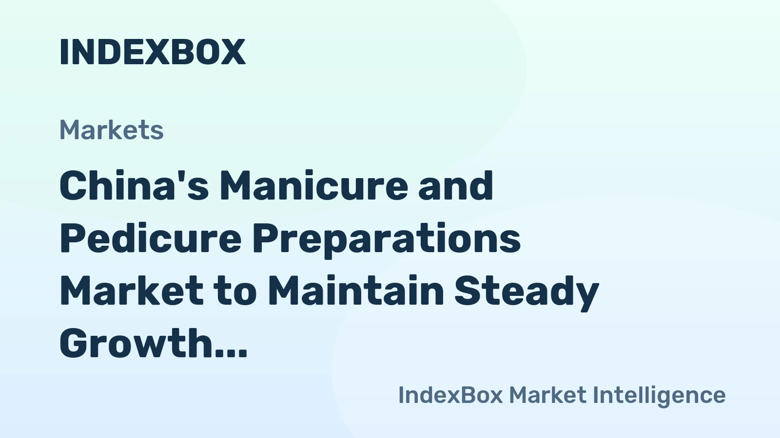 China's Manicure and Pedicure Preparations Market to Maintain Steady Growth with Anticipated CAGR of +1.2% from 2024-2035
