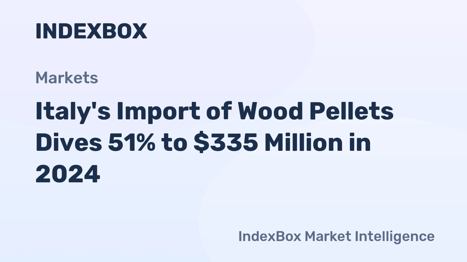Italy's Import of Wood Pellets Dives 51% to $335 Million in 2024
