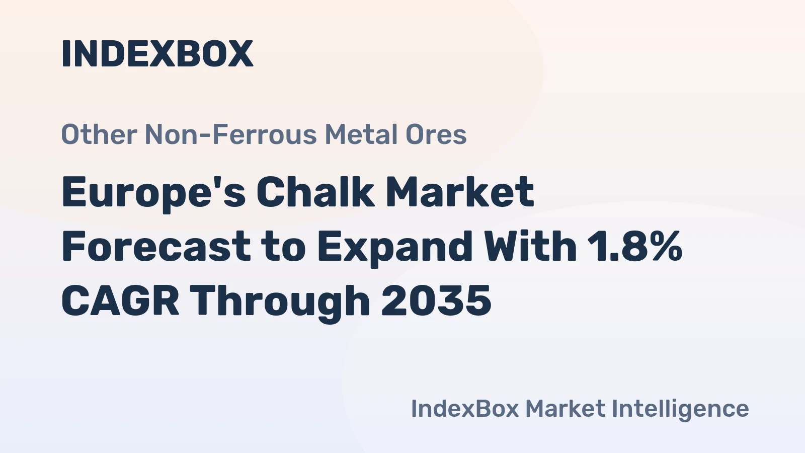 Europe's Chalk Market Forecast to Expand With 1.8% CAGR Through 2035