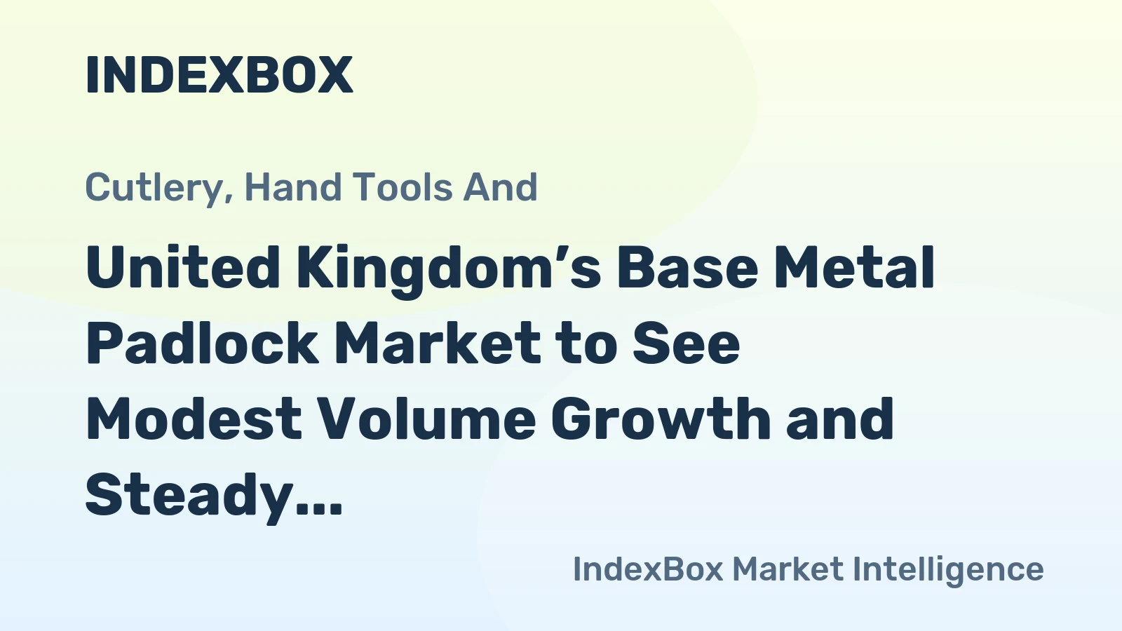 United Kingdom’s Base Metal Padlock Market to See Modest Volume Growth and Steady Value Increase Through 2035