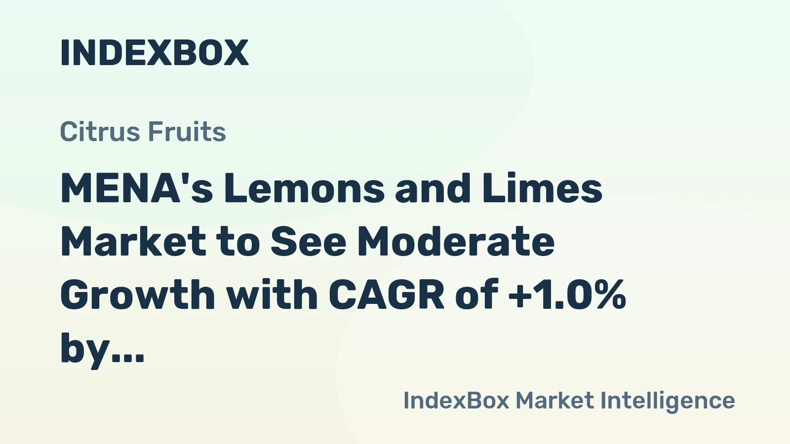 MENA's Lemons and Limes Market to See Moderate Growth with CAGR of +1.0% by 2035