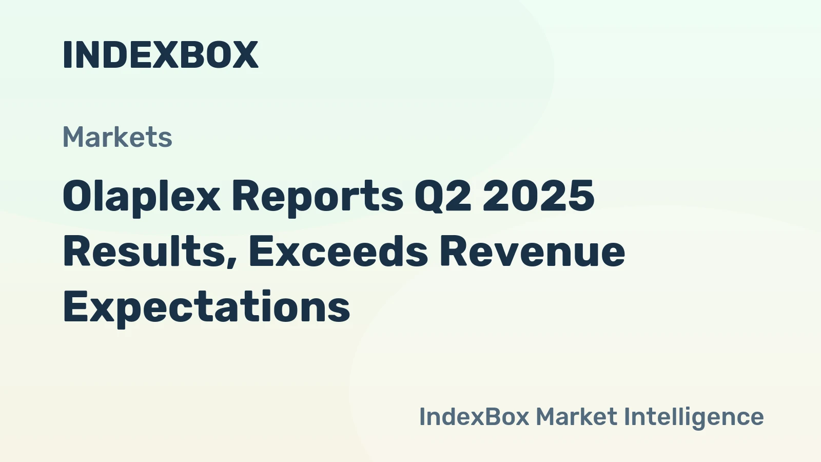 Olaplex Reports Q2 2025 Results, Exceeds Revenue Expectations