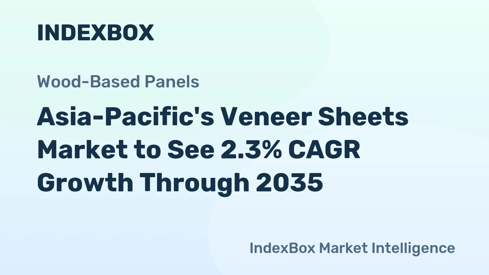 Asia-Pacific's Veneer Sheets Market to See 2.3% CAGR Growth Through 2035