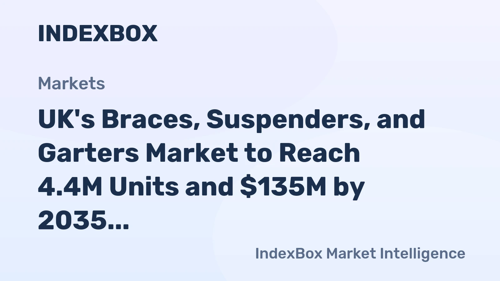 UK's Braces, Suspenders, and Garters Market to Reach 4.4M Units and $135M by 2035