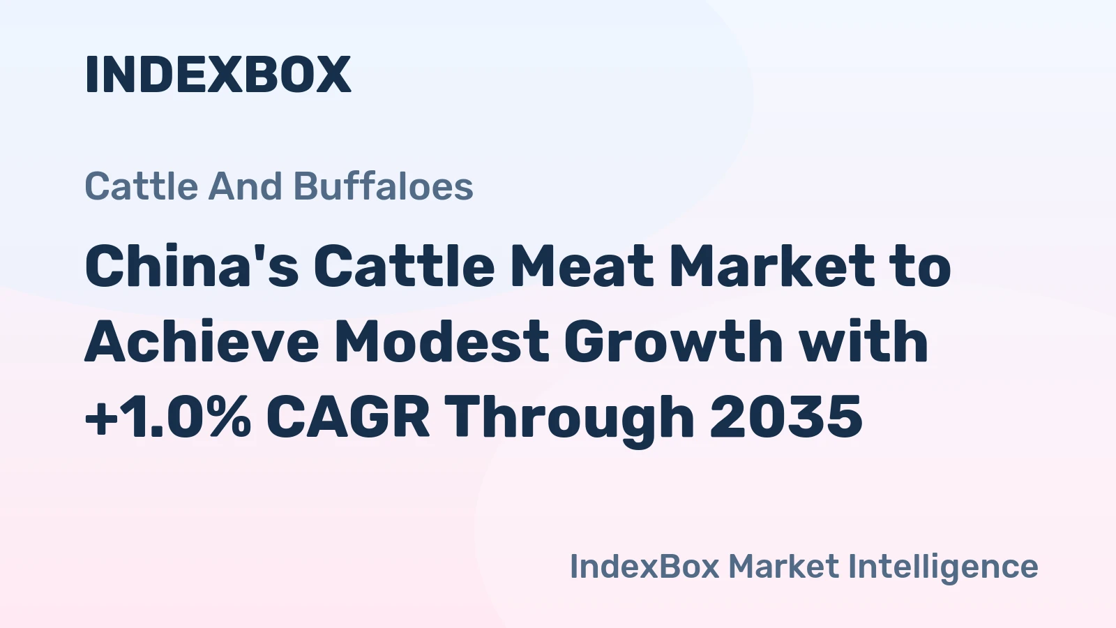 China's Cattle Meat Market to Achieve Modest Growth with +1.0% CAGR Through 2035