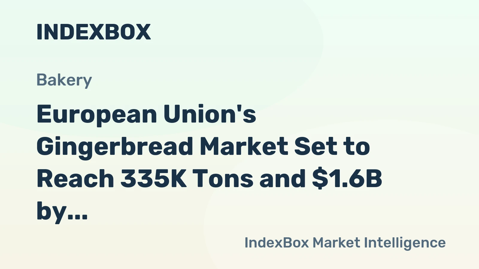 European Union's Gingerbread Market Set to Reach 335K Tons and $1.6B by 2035