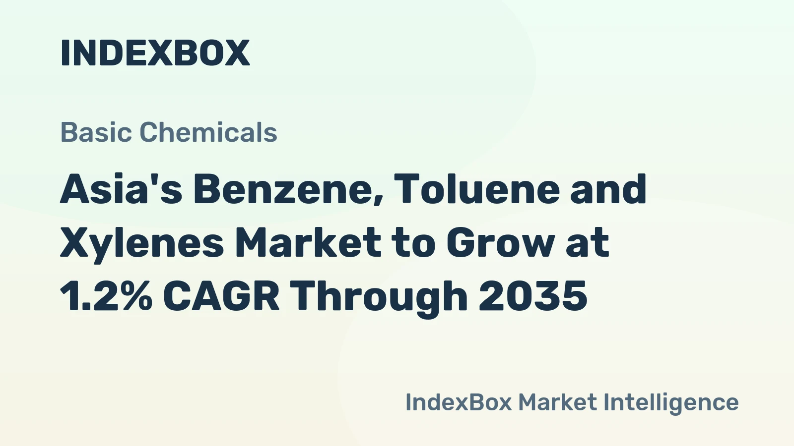 Asia's Benzene, Toluene and Xylenes Market to Grow at 1.2% CAGR Through 2035