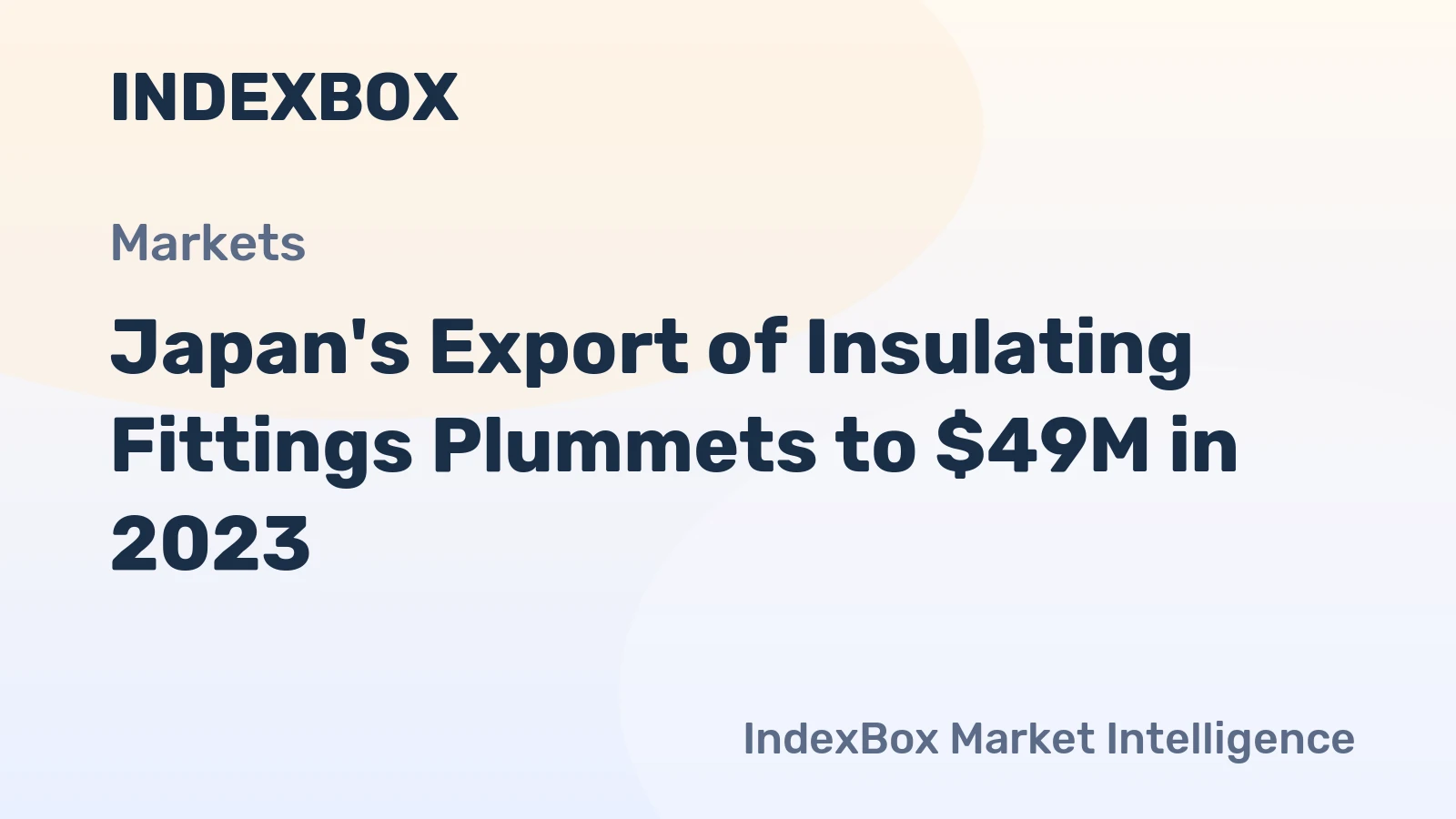 Japan's Export of Insulating Fittings Plummets to $49M in 2023