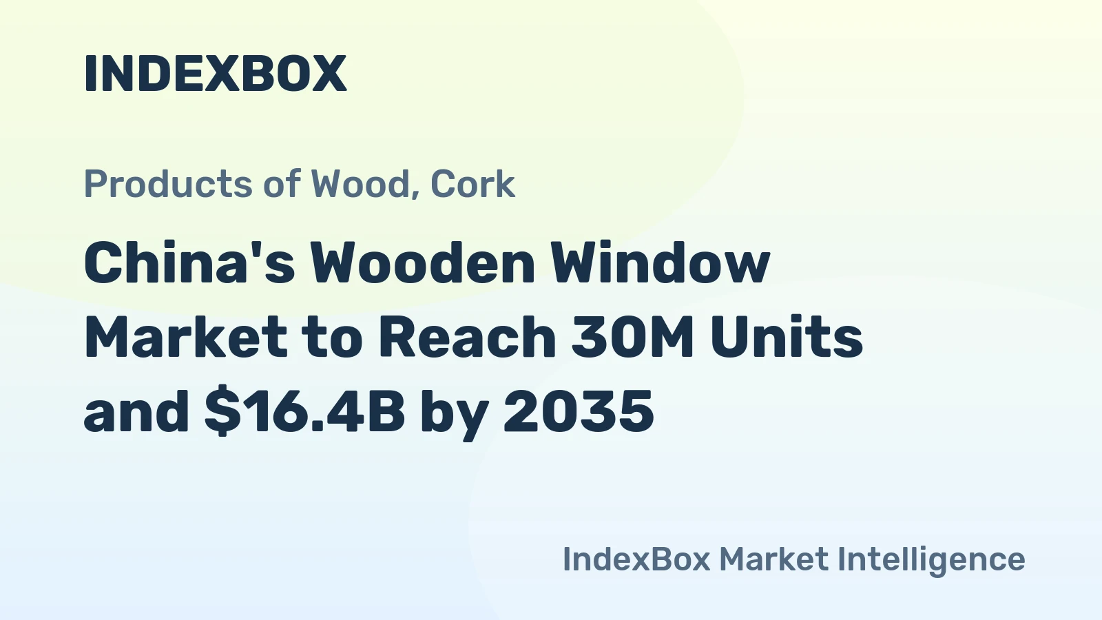 China's Wooden Window Market to Reach 30M Units and $16.4B by 2035