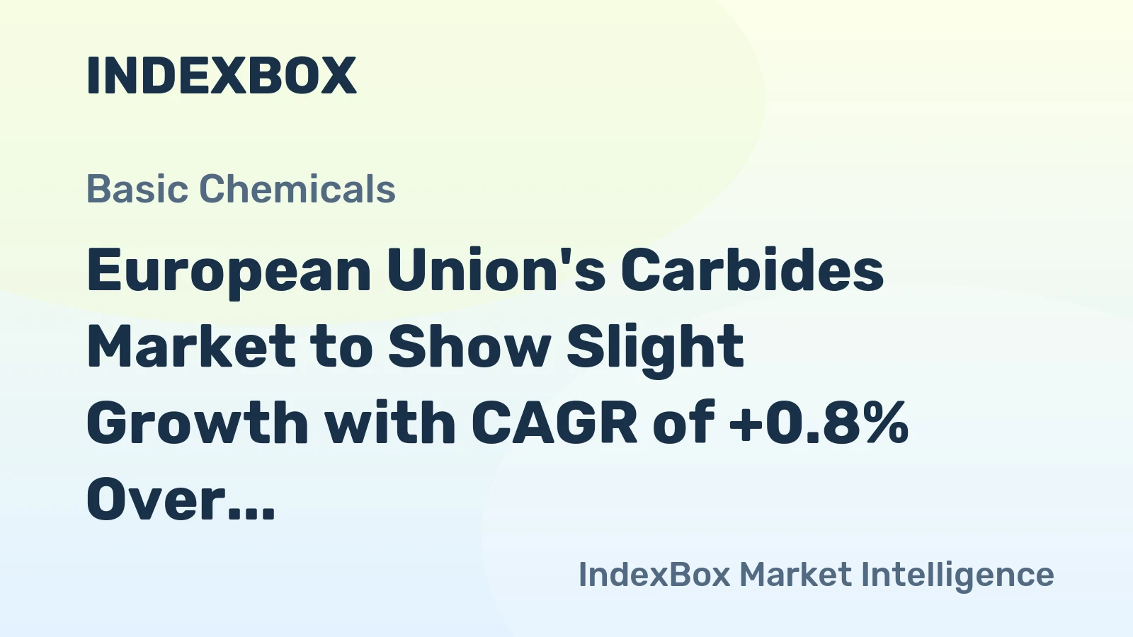 European Union's Carbides Market to Show Slight Growth with CAGR of +0.8% Over Next Decade