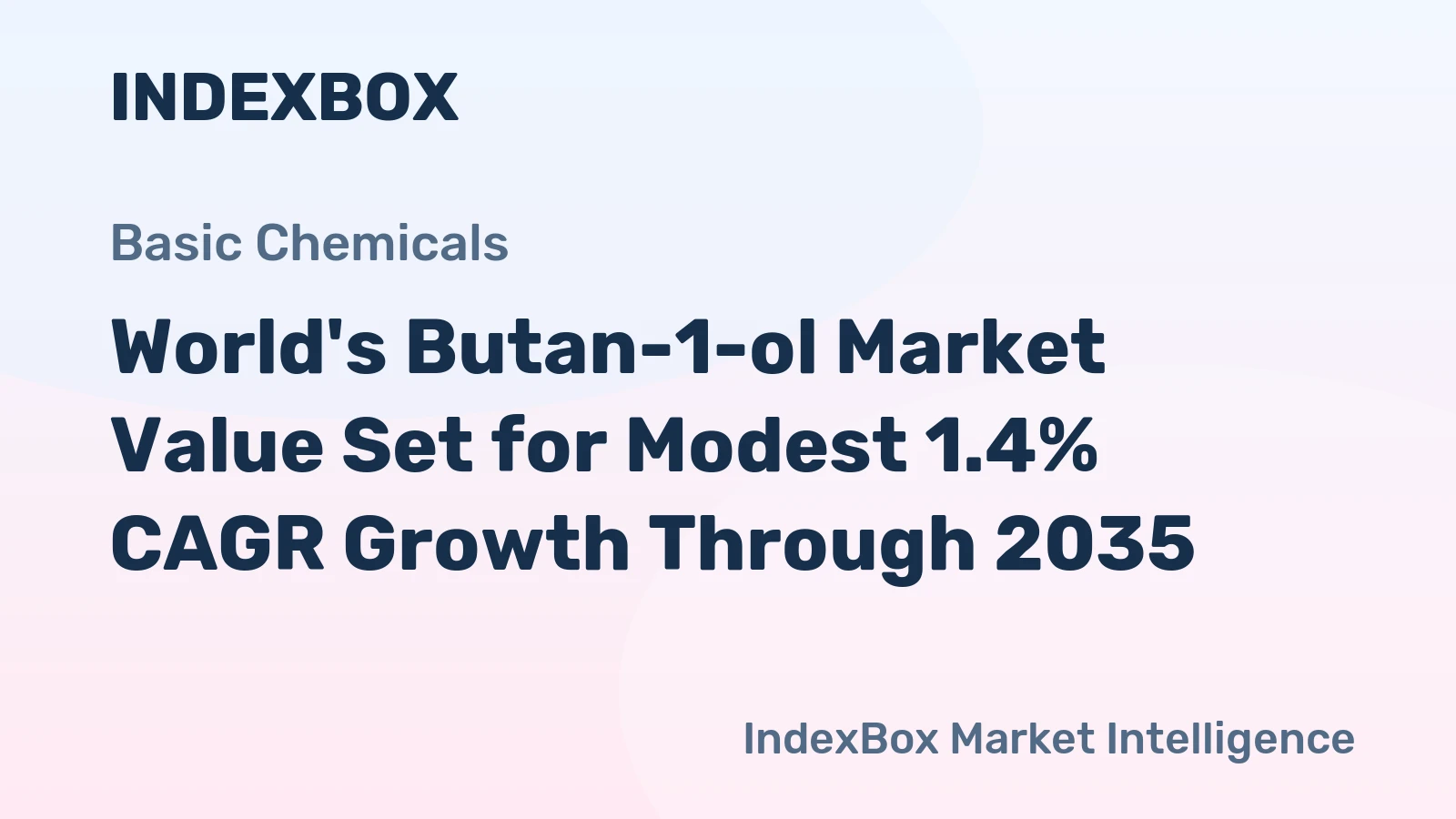 World's Butan-1-ol Market Value Set for Modest 1.4% CAGR Growth Through 2035