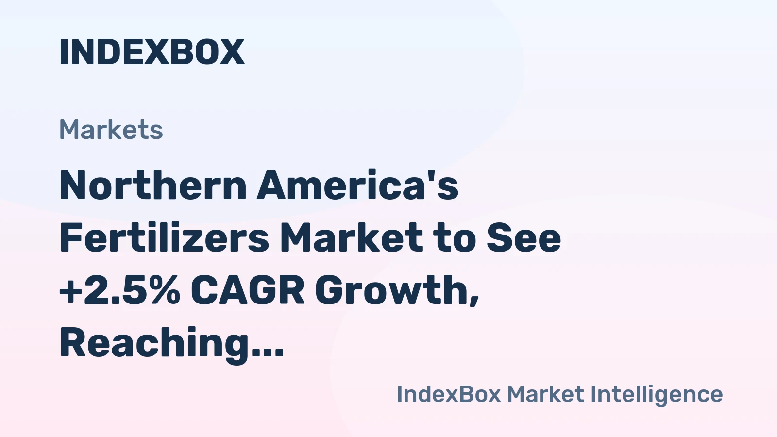 Northern America's Fertilizers Market to See +2.5% CAGR Growth, Reaching 126M Tons by 2035