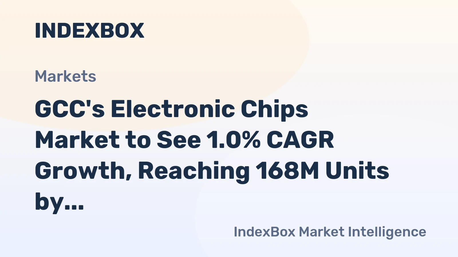 GCC's Electronic Chips Market to See 1.0% CAGR Growth, Reaching 168M Units by 2035