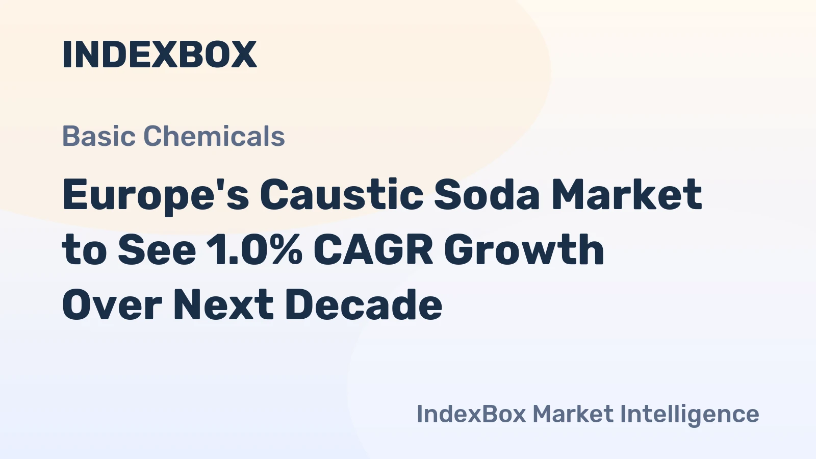 Europe's Caustic Soda Market to See 1.0% CAGR Growth Over Next Decade