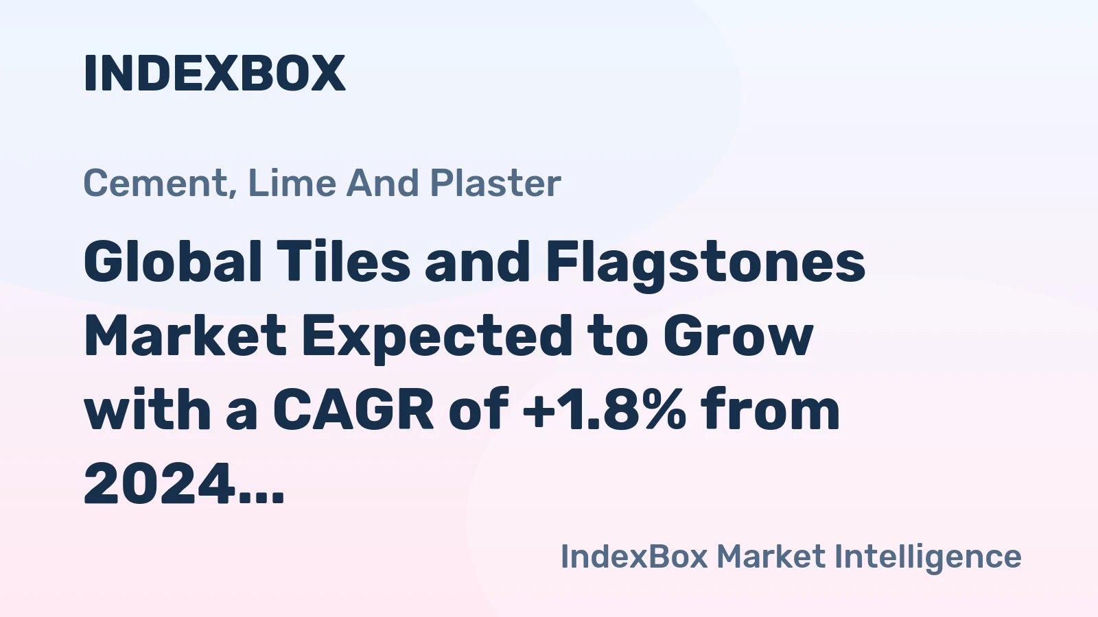 Global Tiles and Flagstones Market Expected to Grow with a CAGR of +1.8% from 2024 to 2035, Reaching $394.2B by 2035