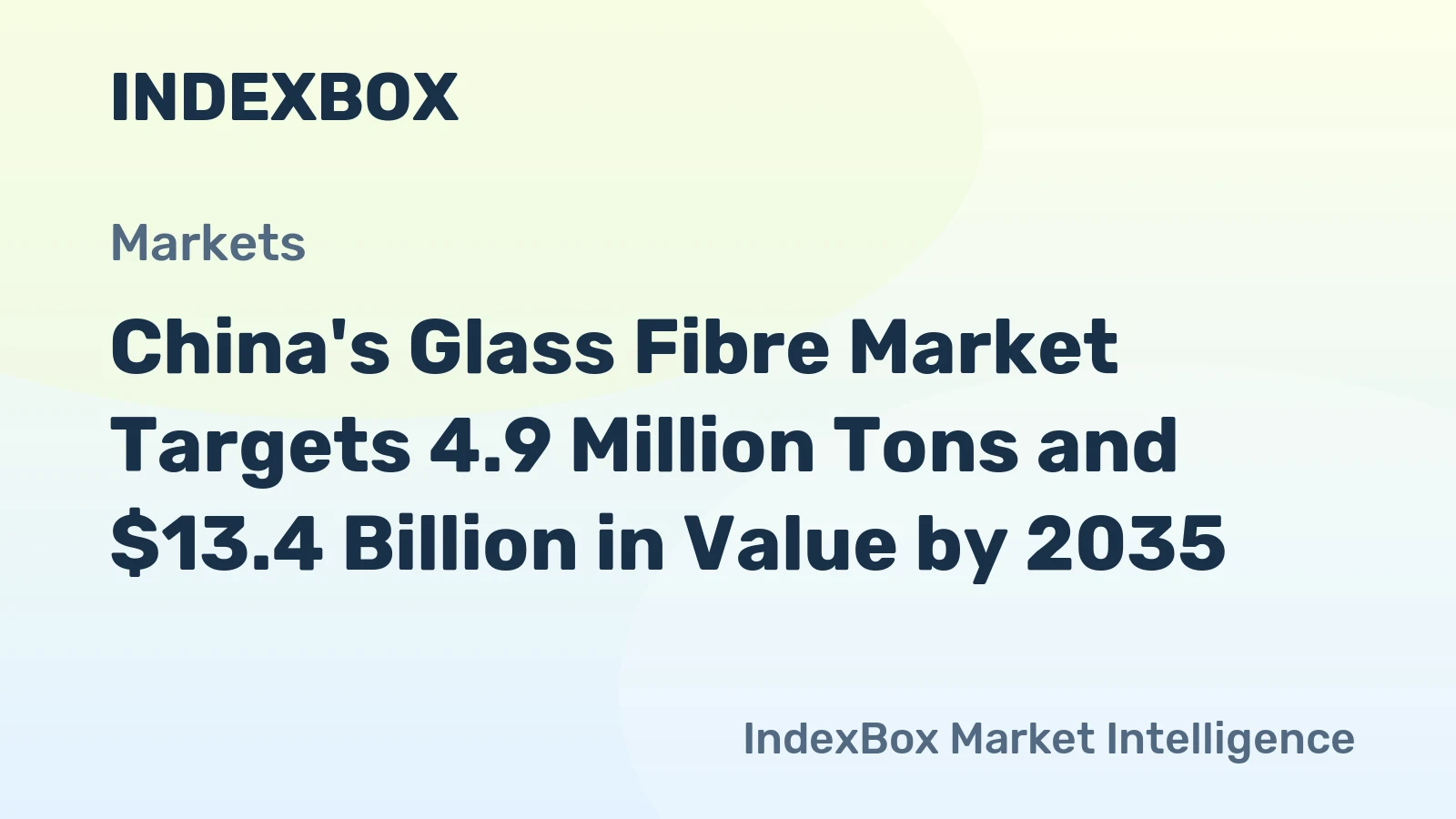 China's Glass Fibre Market Targets 4.9 Million Tons and $13.4 Billion in Value by 2035