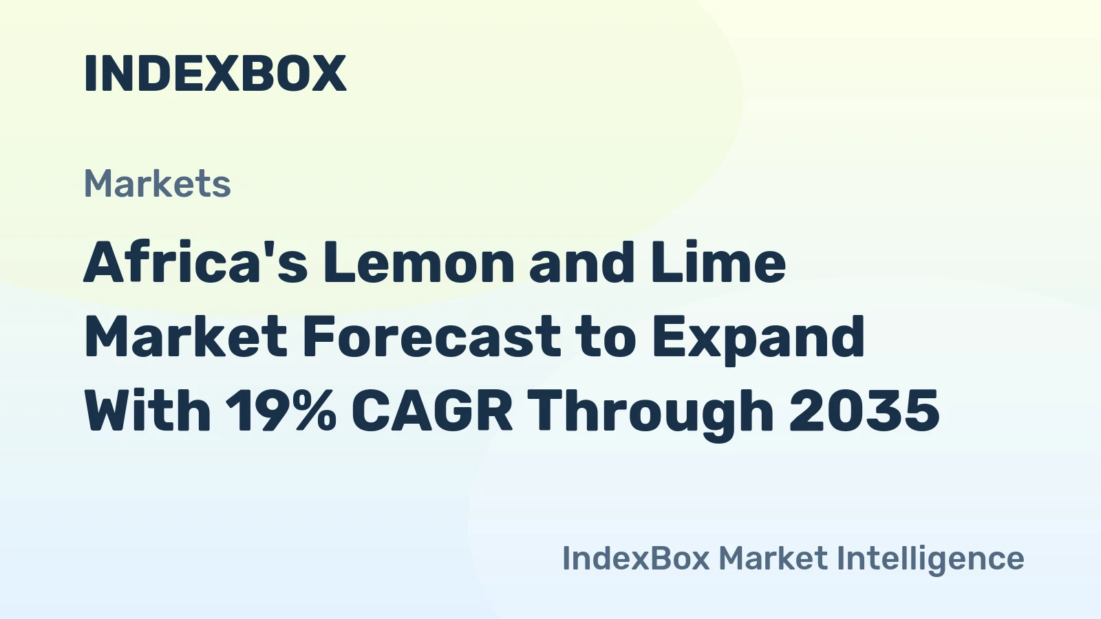Africa's Lemon and Lime Market Forecast to Expand With 19% CAGR Through 2035