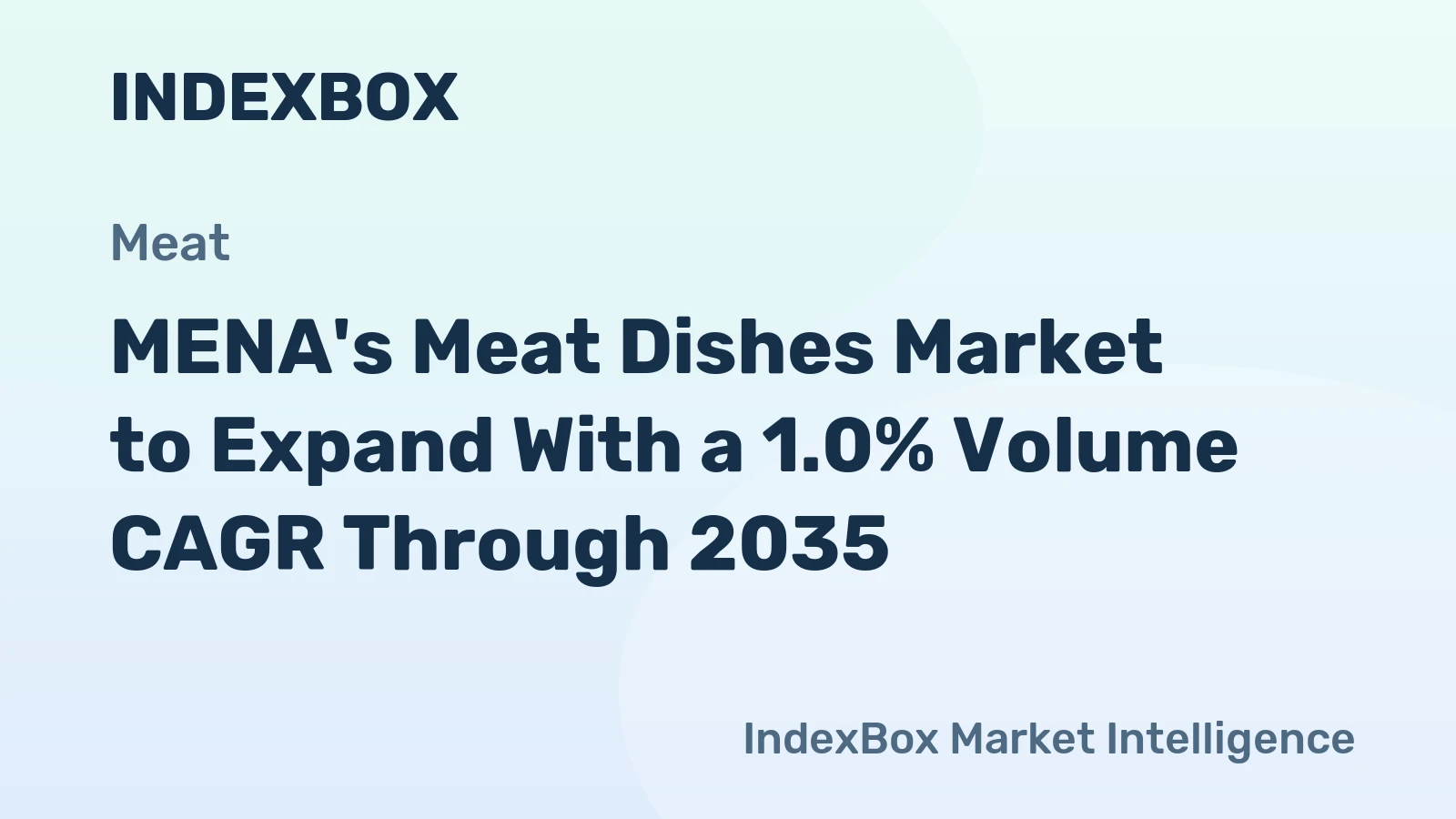MENA's Meat Dishes Market to Expand With a 1.0% Volume CAGR Through 2035