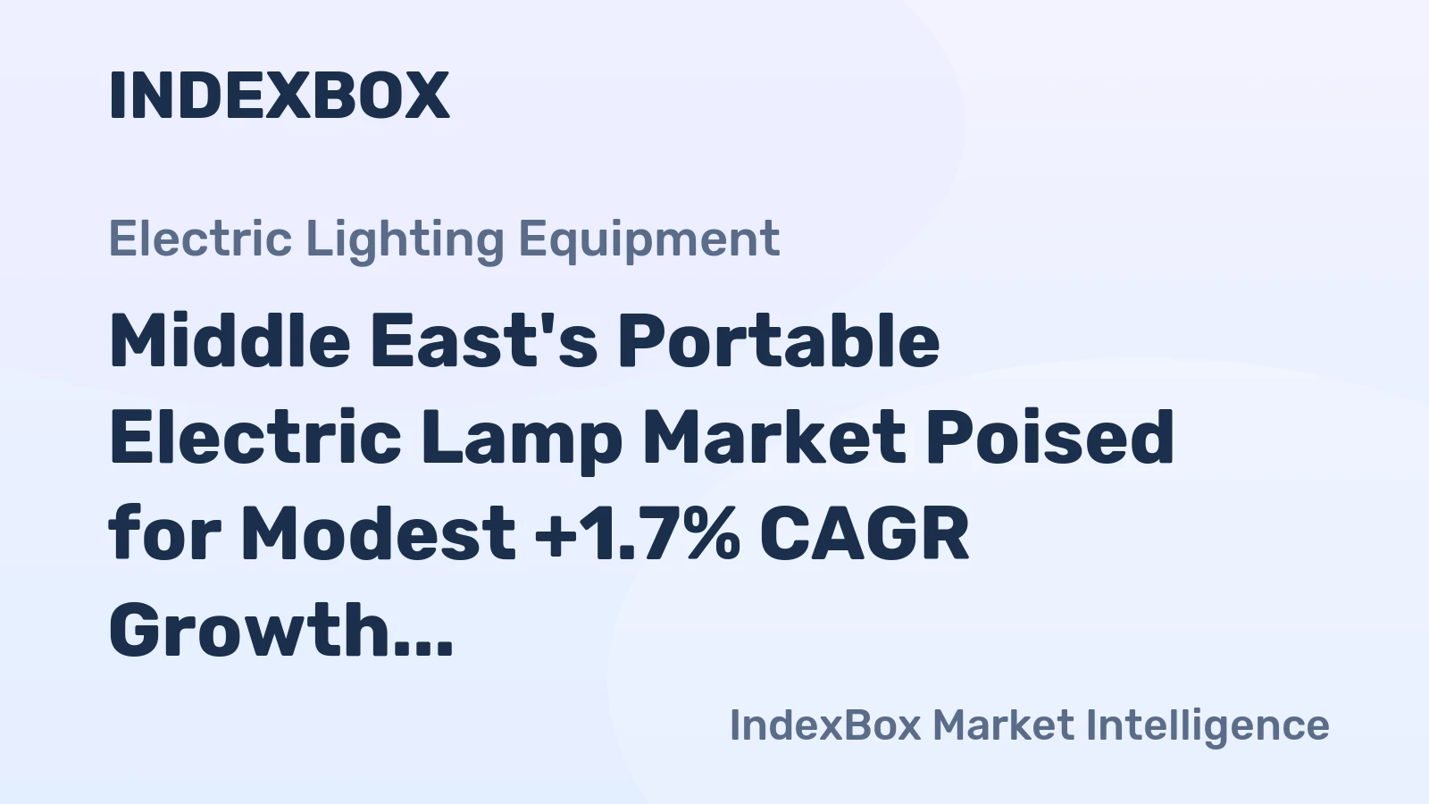 Middle East's Portable Electric Lamp Market Poised for Modest +1.7% CAGR Growth Through 2035