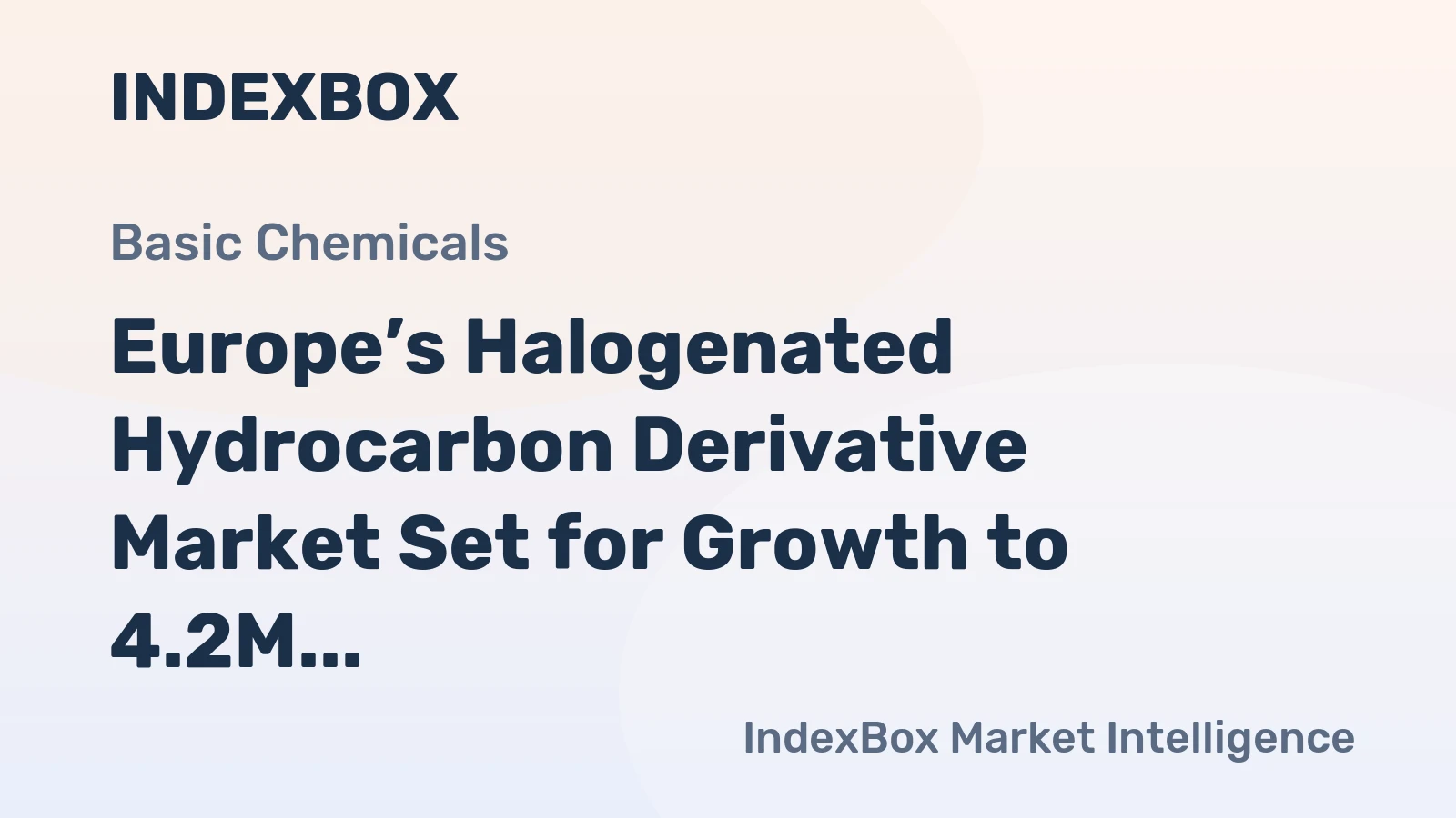 Europe’s Halogenated Hydrocarbon Derivative Market Set for Growth to 4.2M Tons and $14.8B by 2035