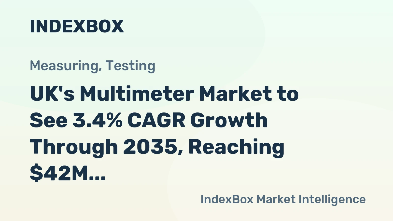 UK's Multimeter Market to See 3.4% CAGR Growth Through 2035, Reaching $42M in Value