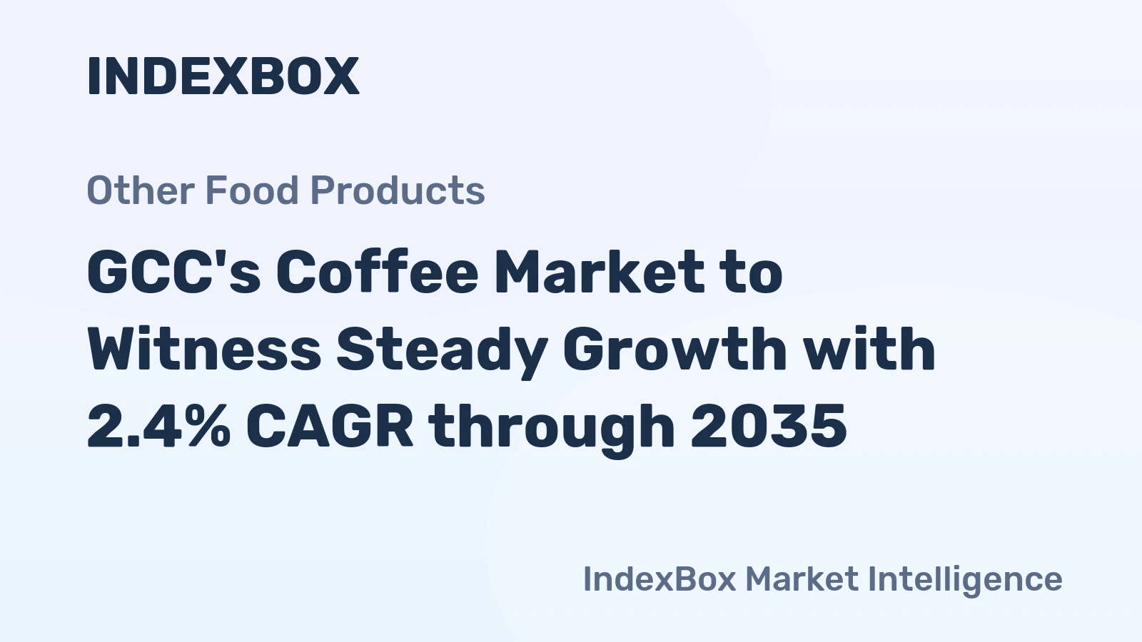 GCC's Coffee Market to Witness Steady Growth with 2.4% CAGR through 2035