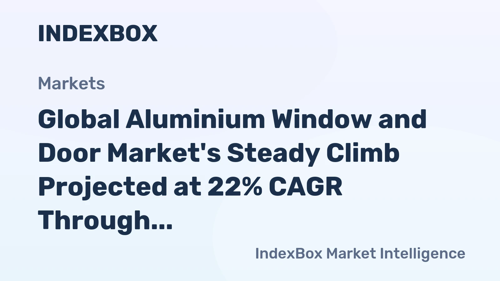 Global Aluminium Window and Door Market's Steady Climb Projected at 22% CAGR Through 2035