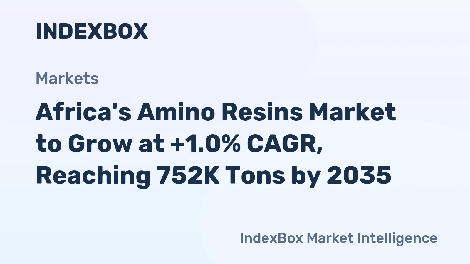 Africa's Amino Resins Market to Grow at +1.0% CAGR, Reaching 752K Tons by 2035
