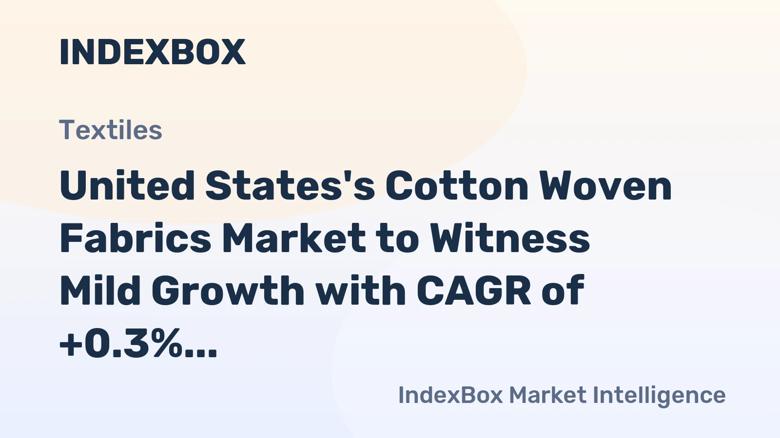 United States's Cotton Woven Fabrics Market to Witness Mild Growth with CAGR of +0.3% through 2035