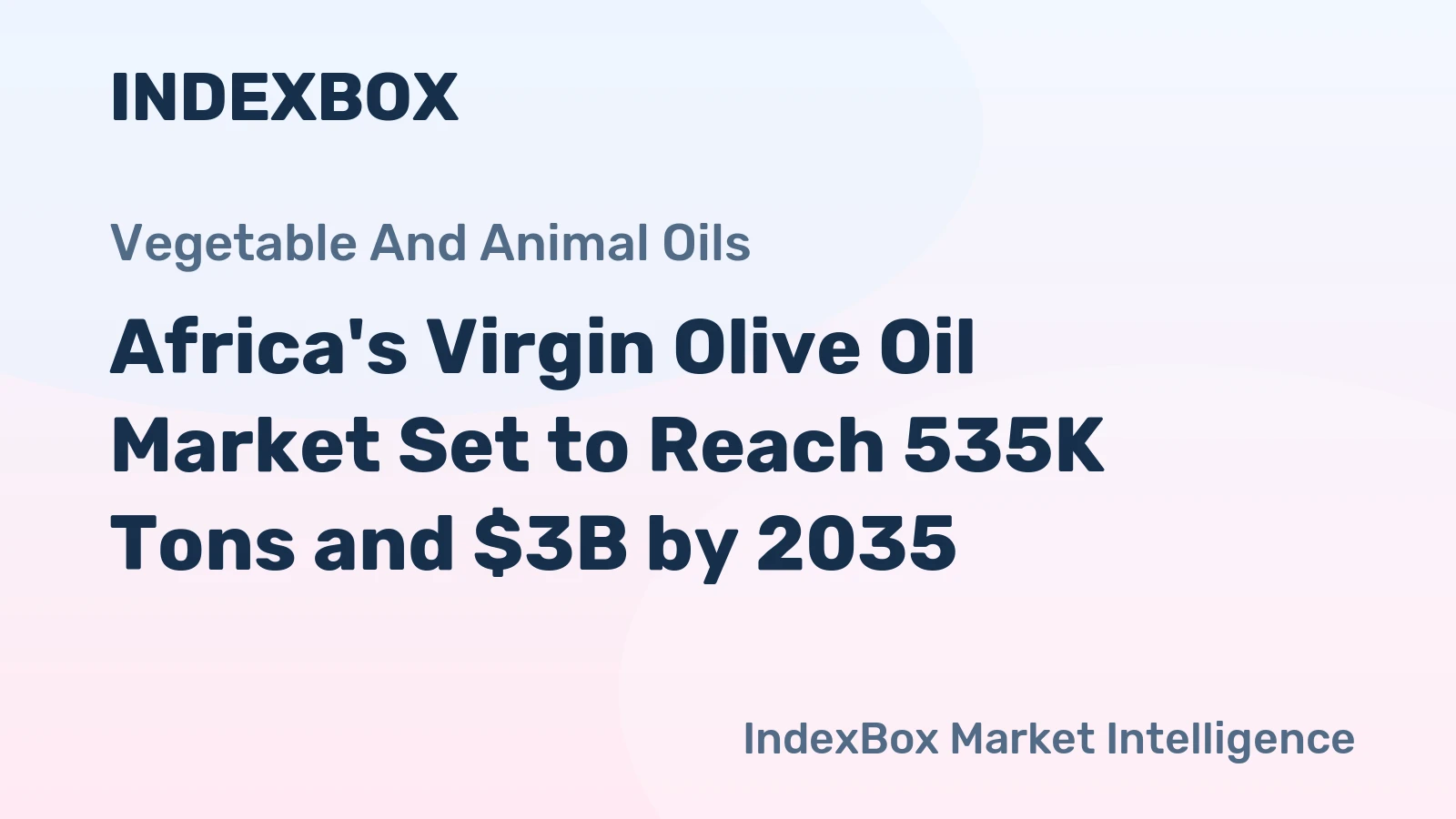 Africa's Virgin Olive Oil Market Set to Reach 535K Tons and $3B by 2035