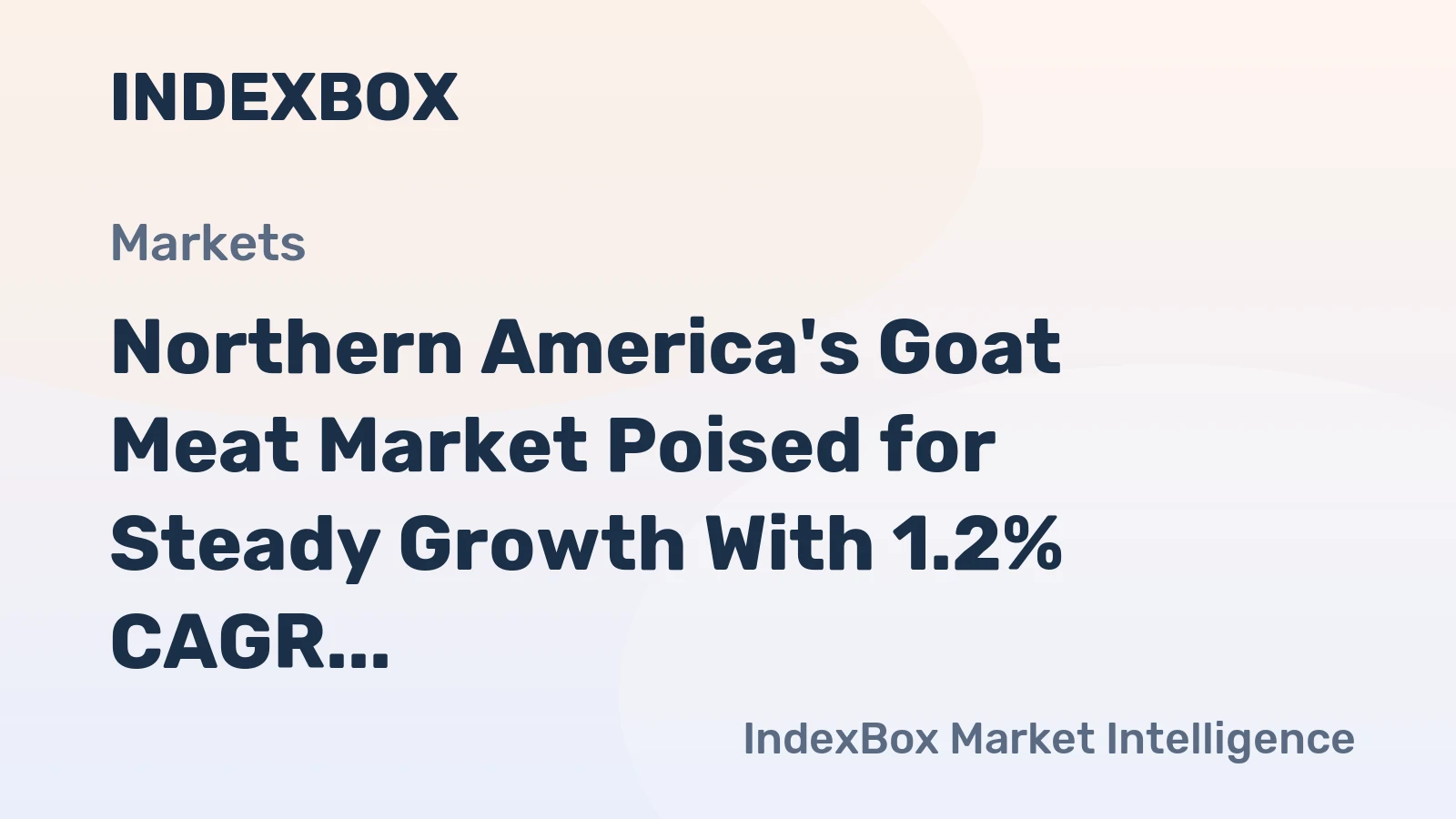 Northern America's Goat Meat Market Poised for Steady Growth With 1.2% CAGR Through 2035