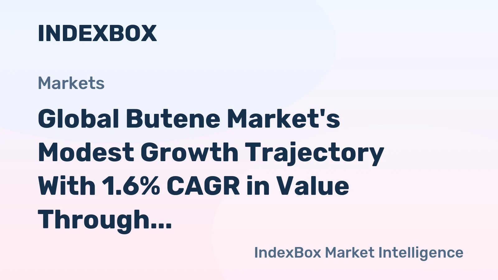 Global Butene Market's Modest Growth Trajectory With 1.6% CAGR in Value Through 2035