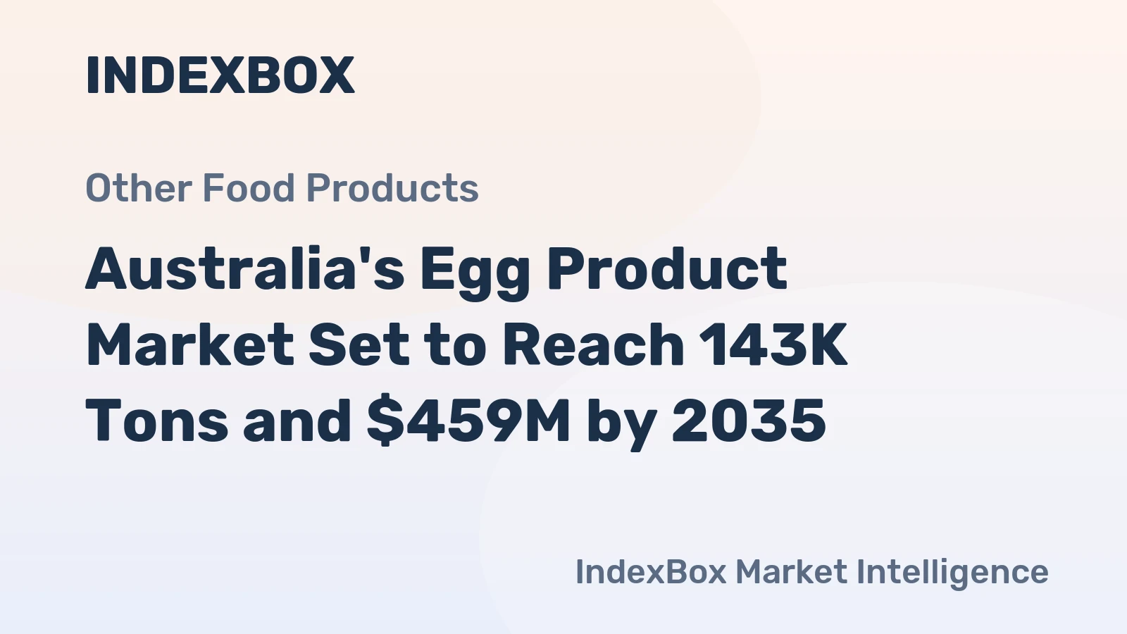 Australia's Egg Product Market Set to Reach 143K Tons and $459M by 2035