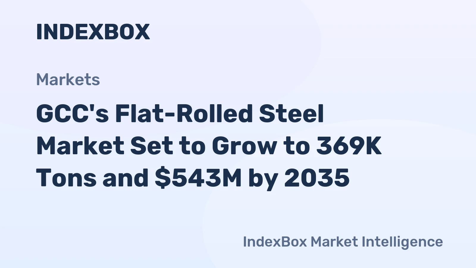 GCC's Flat-Rolled Steel Market Set to Grow to 369K Tons and $543M by 2035