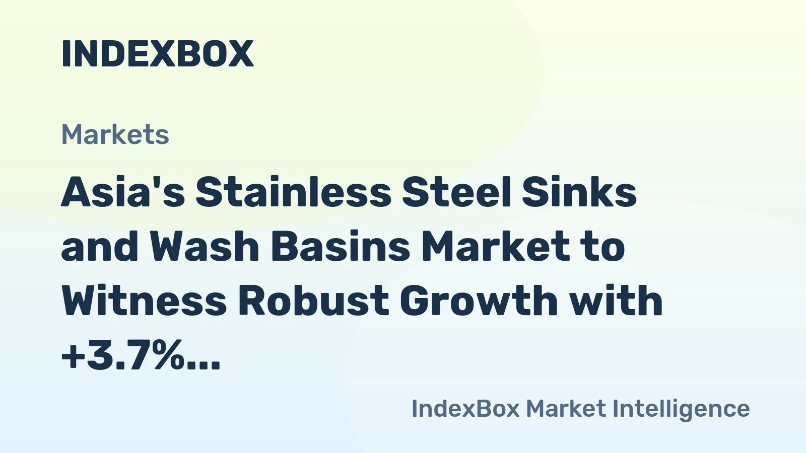 Asia's Stainless Steel Sinks and Wash Basins Market to Witness Robust Growth with +3.7% CAGR through 2035