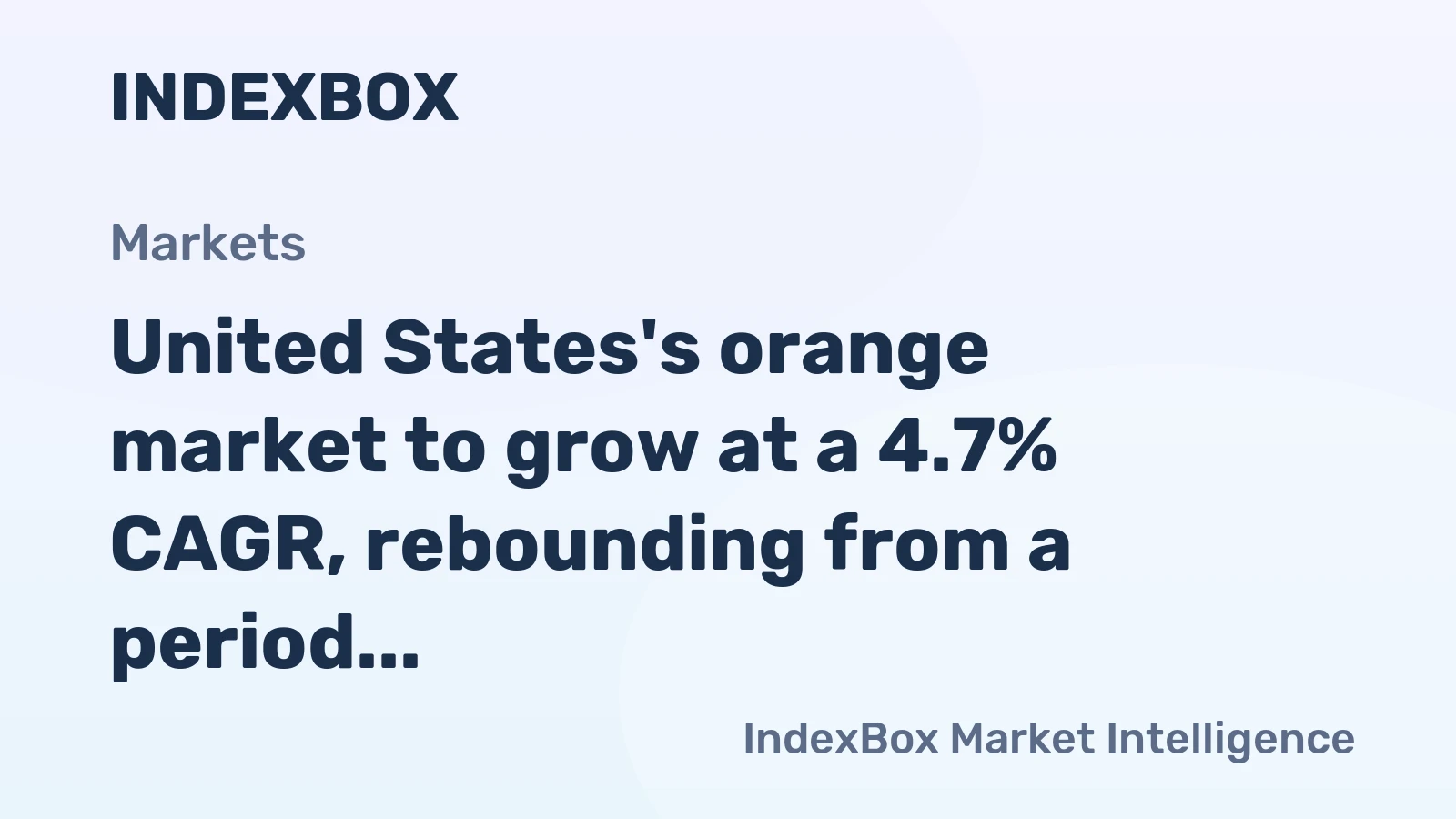 United States's orange market to grow at a 4.7% CAGR, rebounding from a period of decline to reach 4.3M tons by 2035.