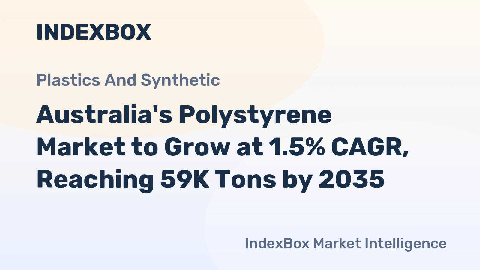 Australia's Polystyrene Market to Grow at 1.5% CAGR, Reaching 59K Tons by 2035