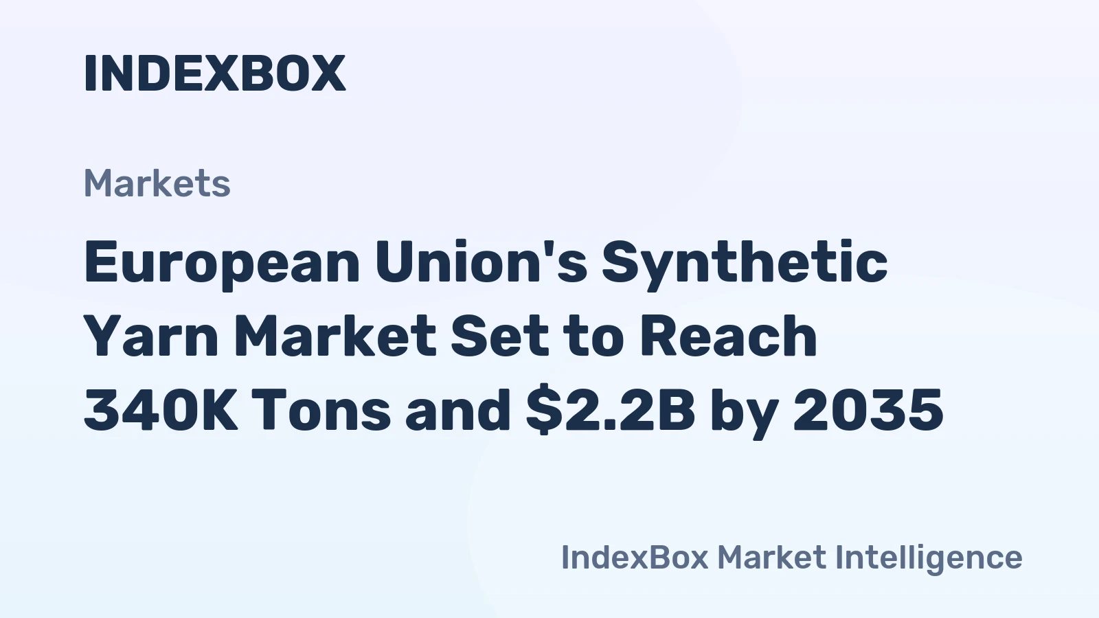 European Union's Synthetic Yarn Market Set to Reach 340K Tons and $2.2B by 2035