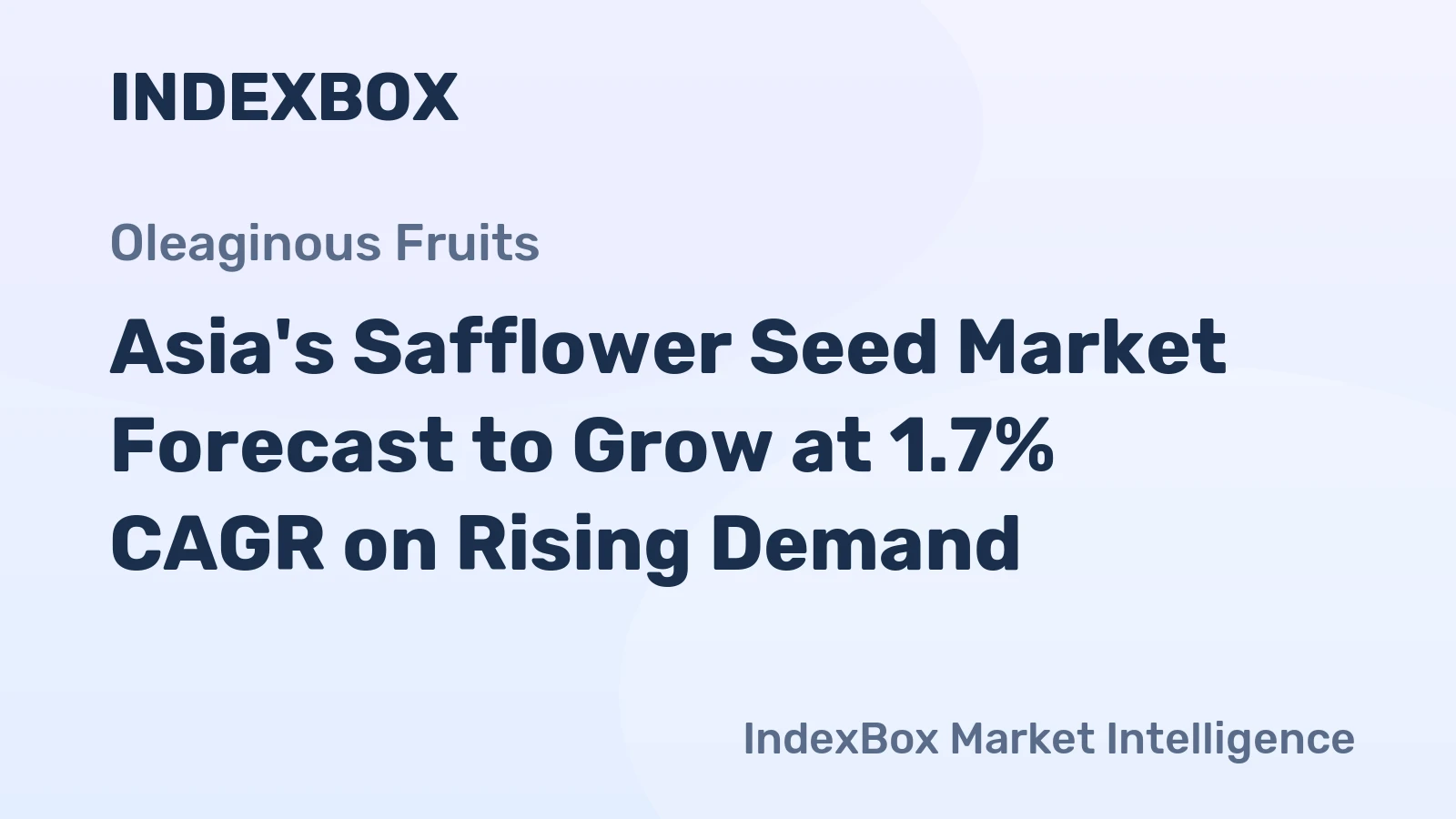 Asia's Safflower Seed Market Forecast to Grow at 1.7% CAGR on Rising Demand