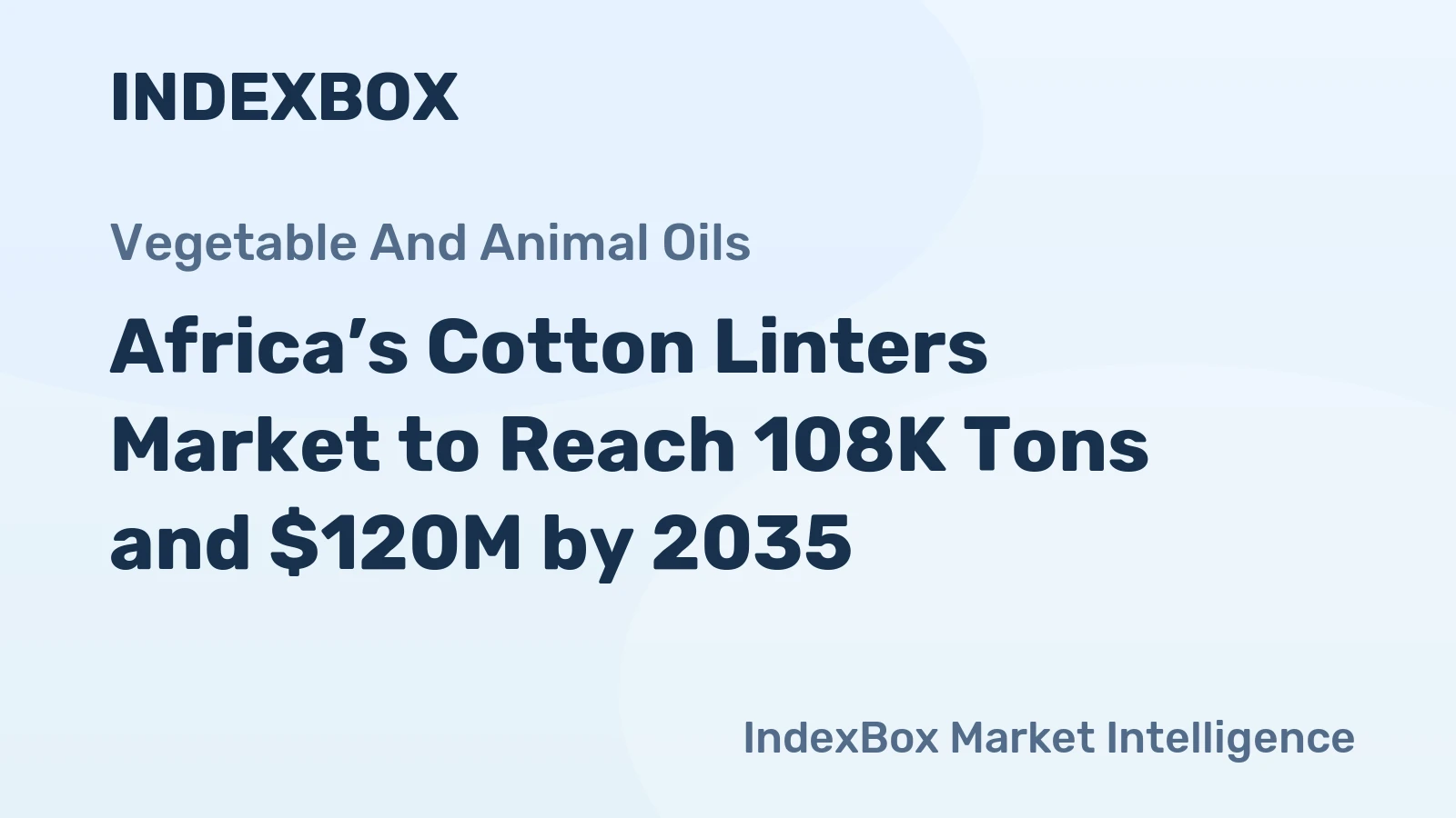 Africa’s Cotton Linters Market to Reach 108K Tons and $120M by 2035