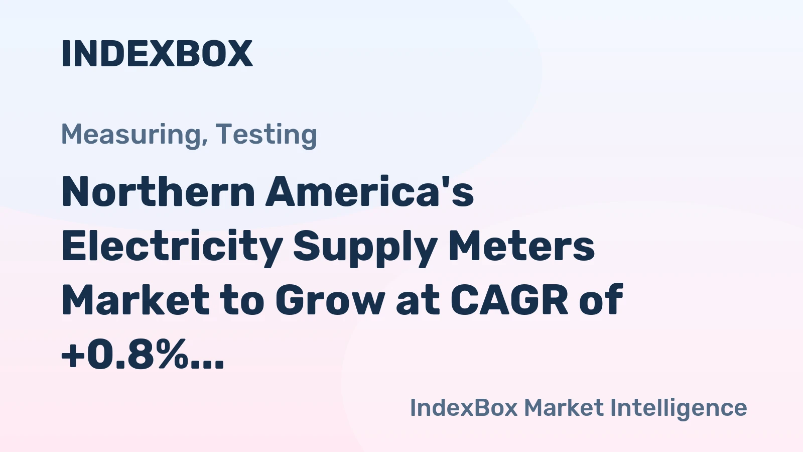Northern America's Electricity Supply Meters Market to Grow at CAGR of +0.8% Through 2035, Reaching $4.1B