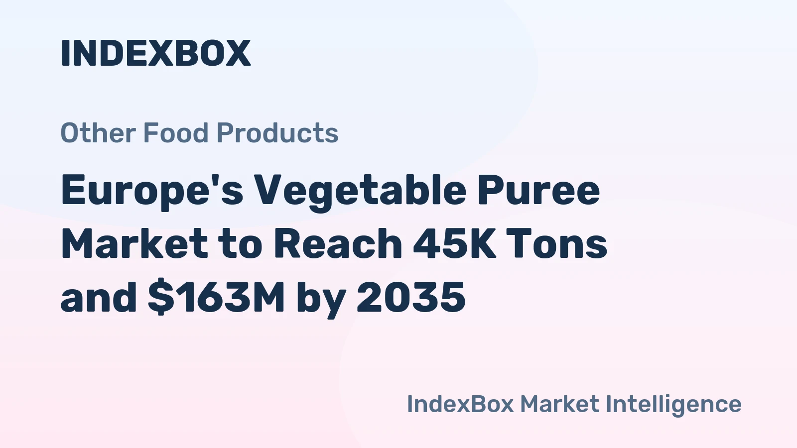 Europe's Vegetable Puree Market to Reach 45K Tons and $163M by 2035