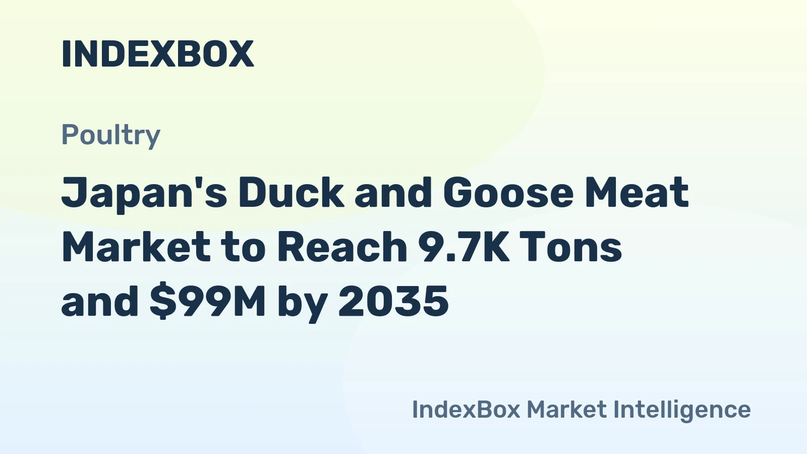 Japan's Duck and Goose Meat Market to Reach 9.7K Tons and $99M by 2035