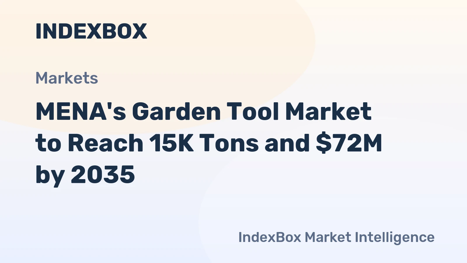 MENA's Garden Tool Market to Reach 15K Tons and $72M by 2035