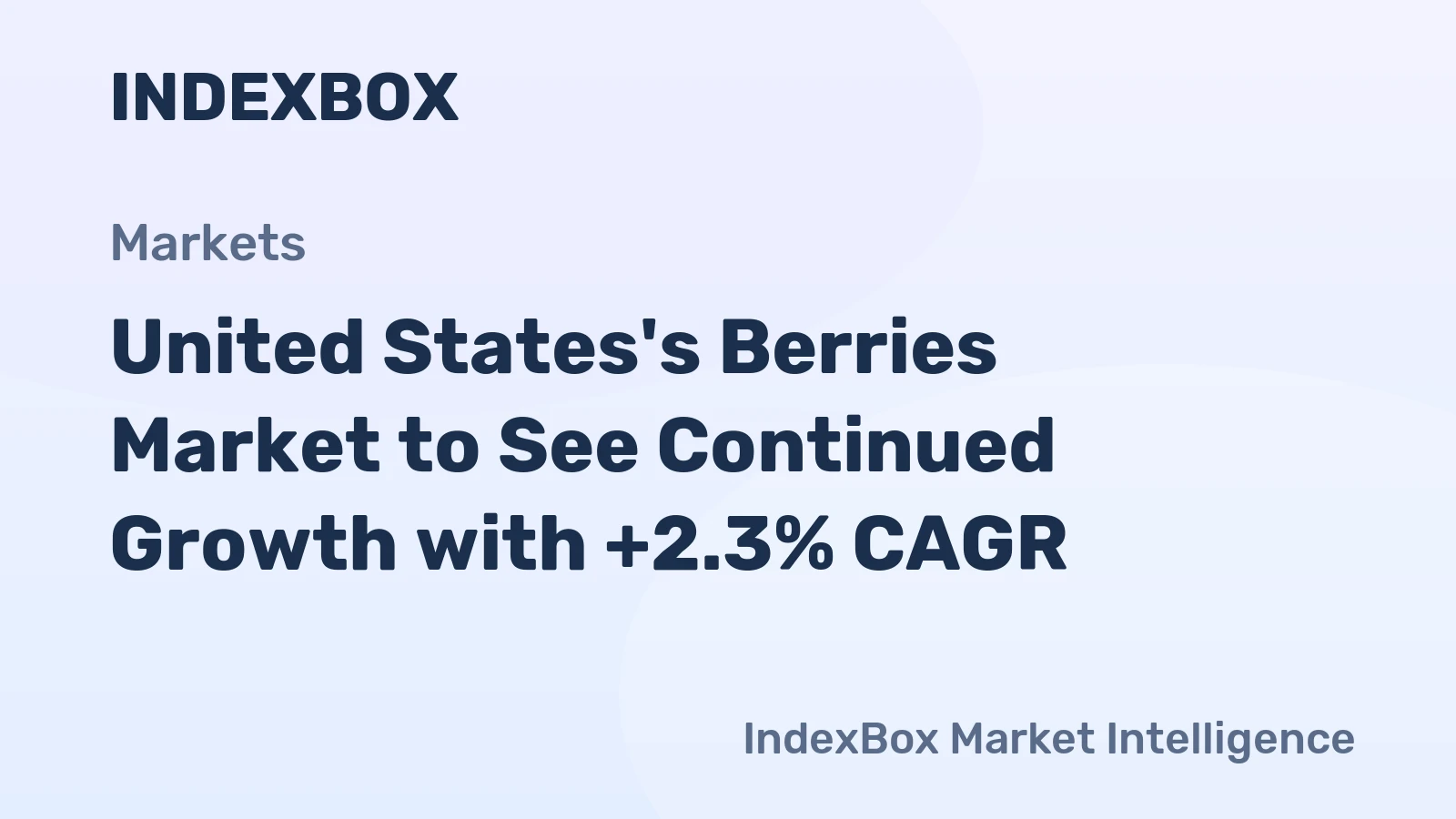 United States's Berries Market to See Continued Growth with +2.3% CAGR