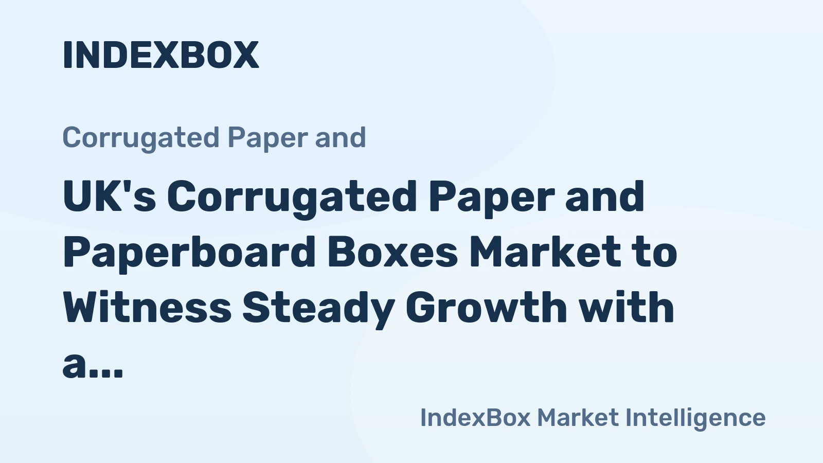UK's Corrugated Paper and Paperboard Boxes Market to Witness Steady Growth with a CAGR of +0.2% from 2024 to 2035