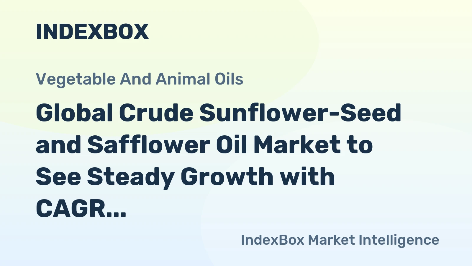 Global Crude Sunflower-Seed and Safflower Oil Market to See Steady Growth with CAGR of +1.4% Through 2035