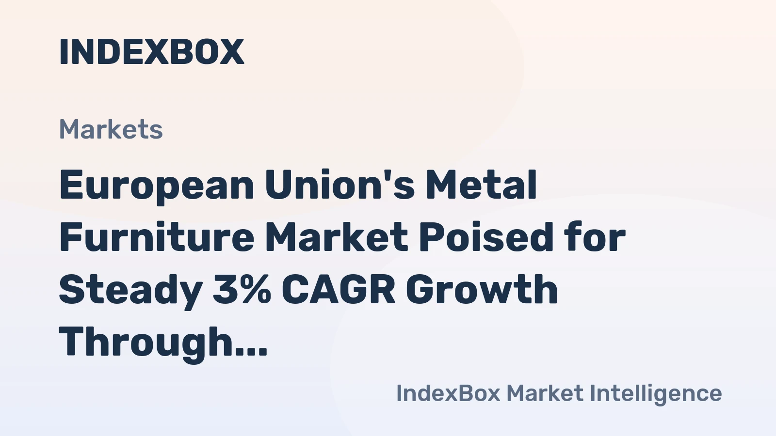 European Union's Metal Furniture Market Poised for Steady 3% CAGR Growth Through 2035