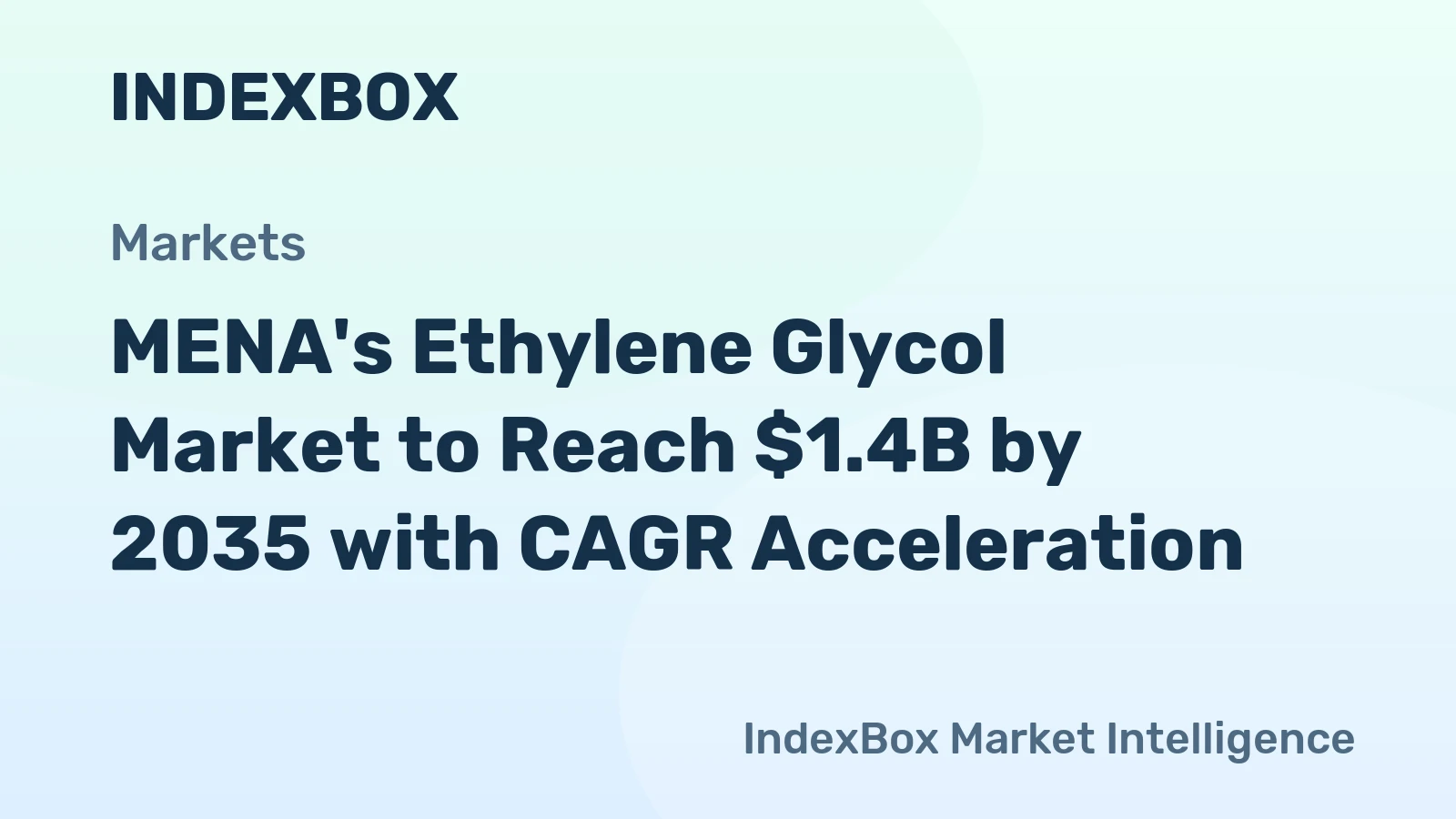 MENA's Ethylene Glycol Market to Reach $1.4B by 2035 with CAGR Acceleration