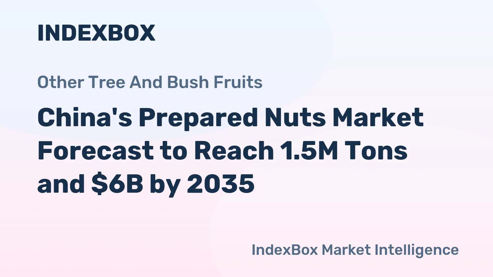 China's Prepared Nuts Market Forecast to Reach 1.5M Tons and $6B by 2035
